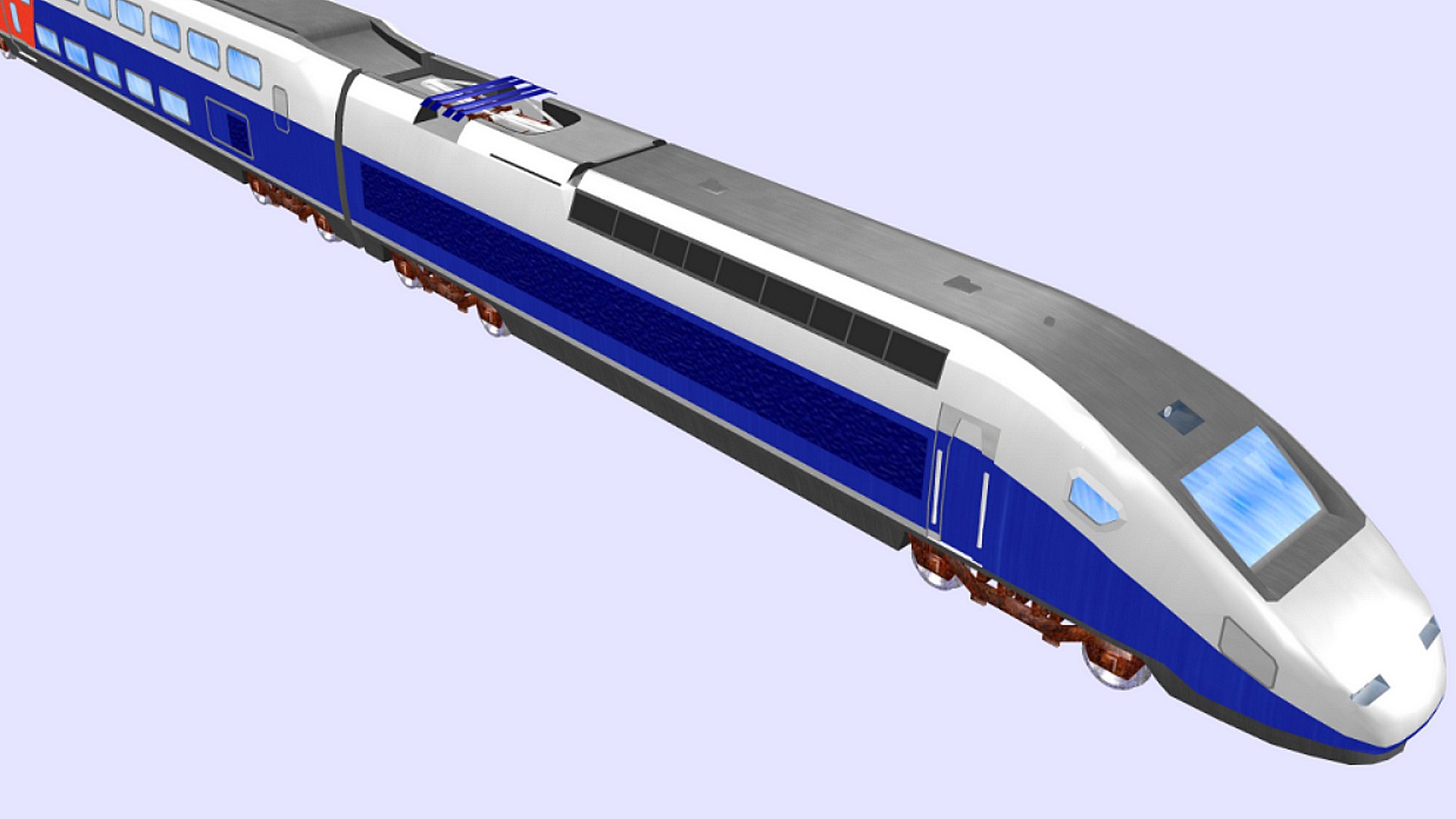 Euroduplex Tgv Passenger Train Low Poly 3D Model - TurboSquid 1747089