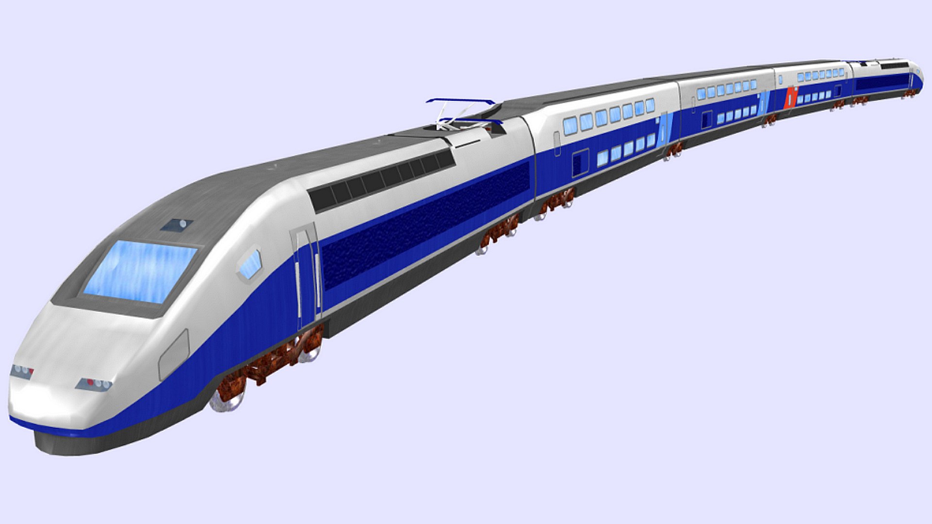 Euroduplex Tgv Passenger Train Low Poly 3D Model - TurboSquid 1747089