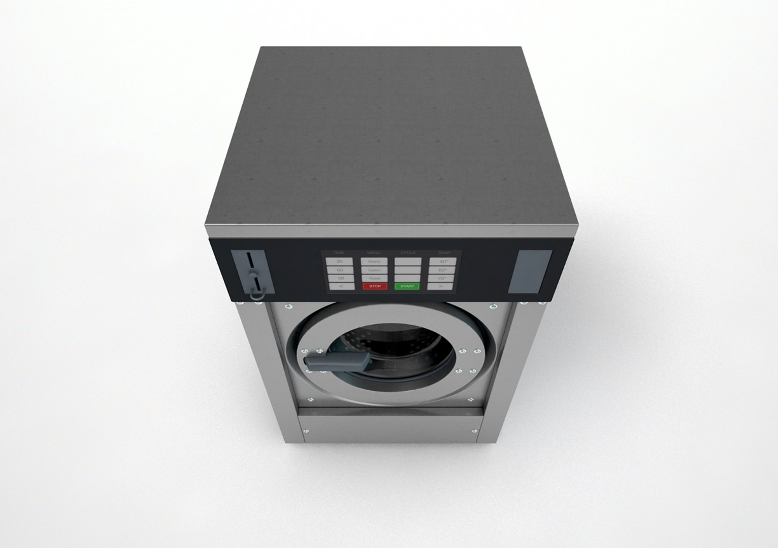 3d C4d Industrial Washing Machine