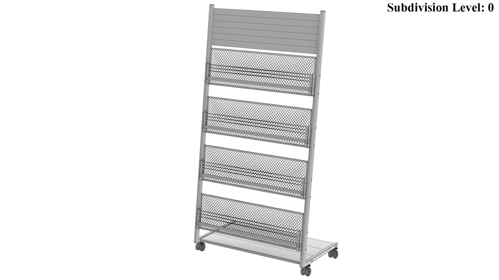 Detailed Magazine Rack 03 3D Model - TurboSquid 2130747