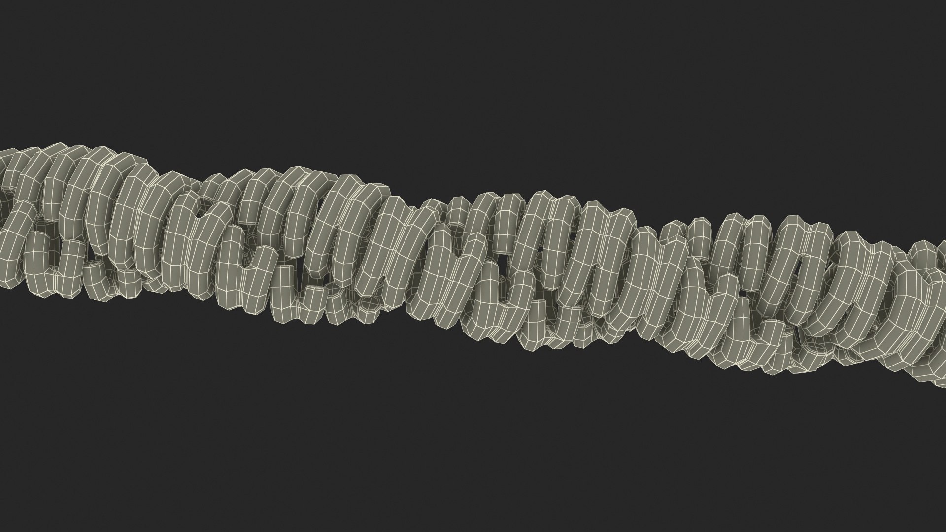 3D Golden Rope Chain - TurboSquid 2239825