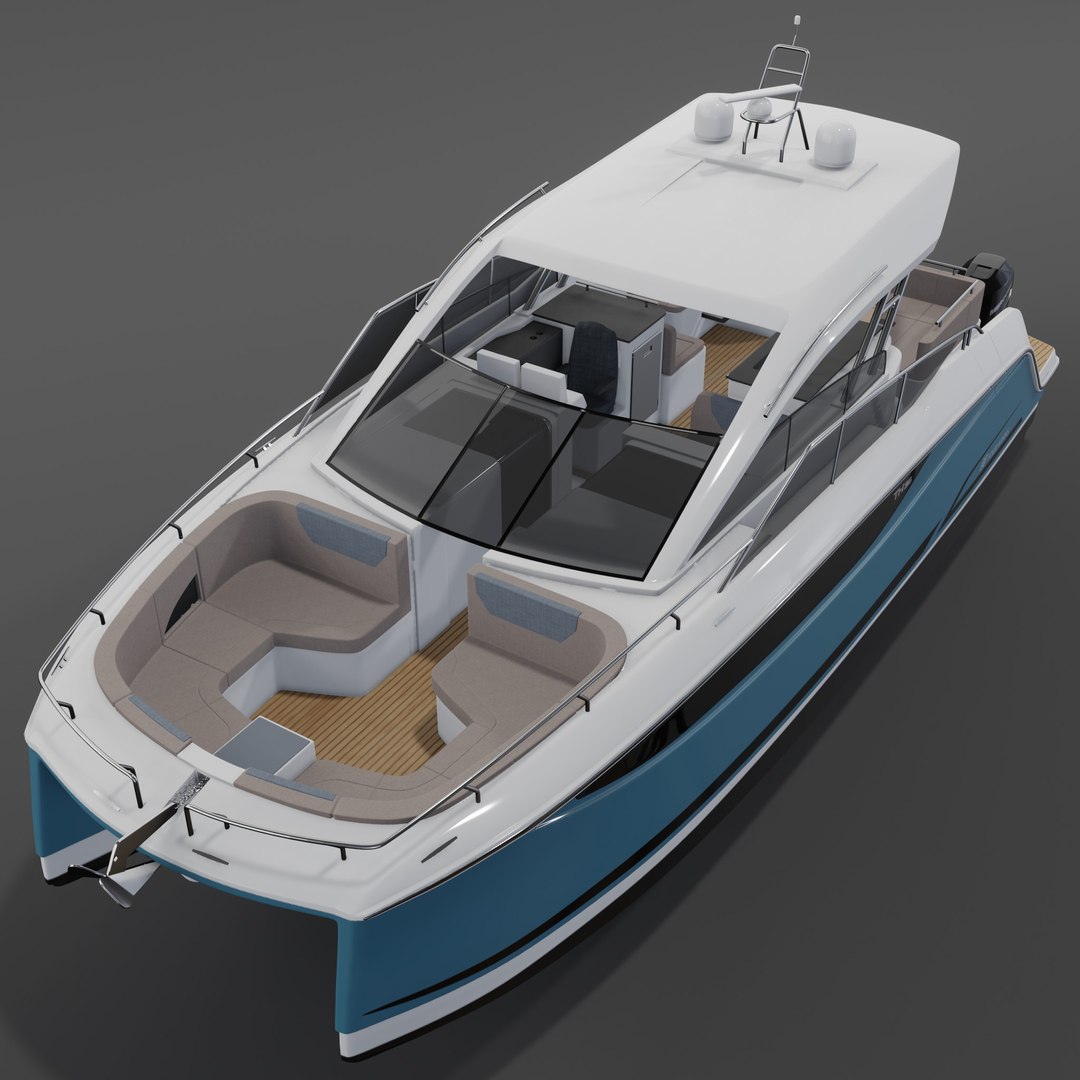 3D Four Winns TH36 3D Power Catamaran - TurboSquid 2153693