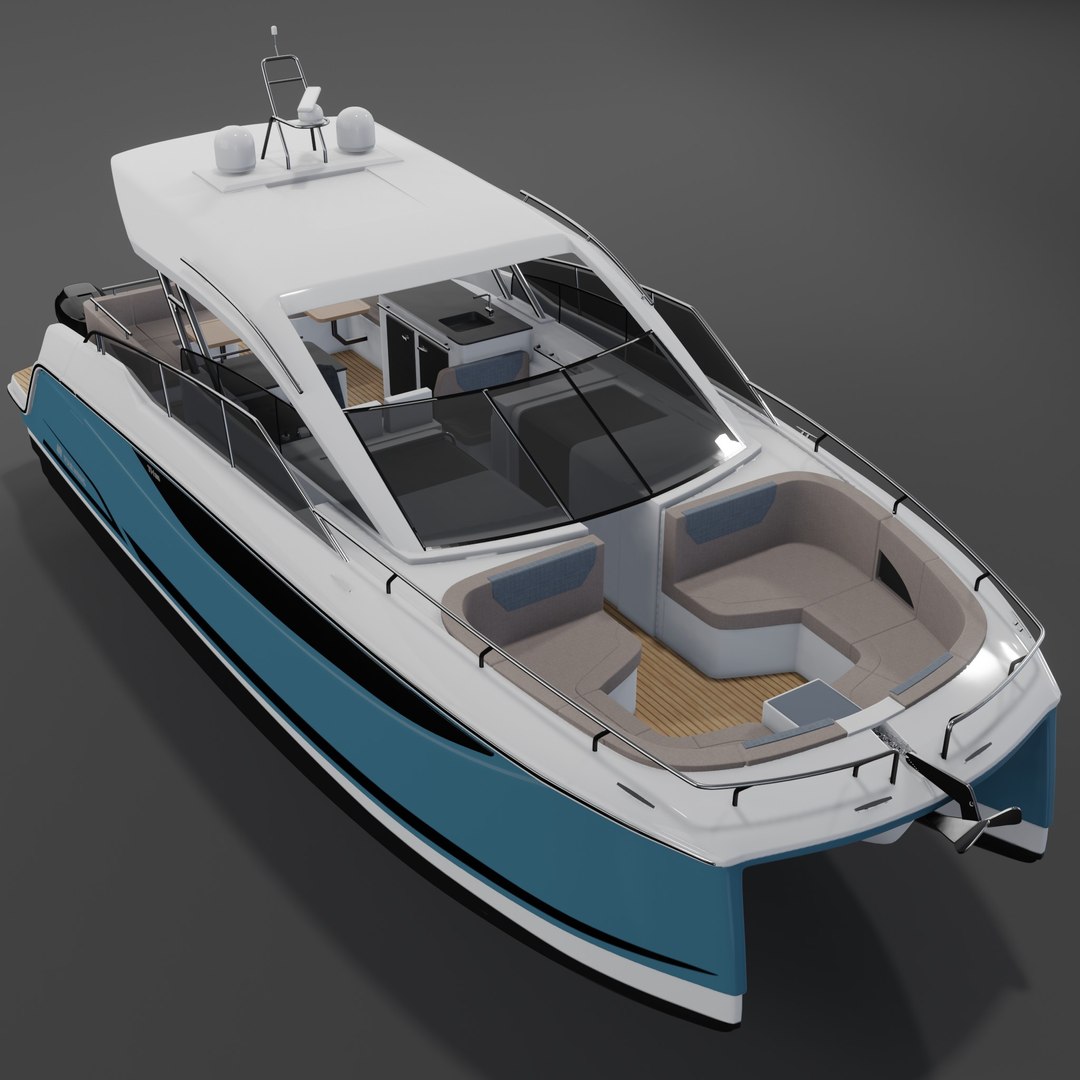 3D Four Winns TH36 3D Power Catamaran - TurboSquid 2153693