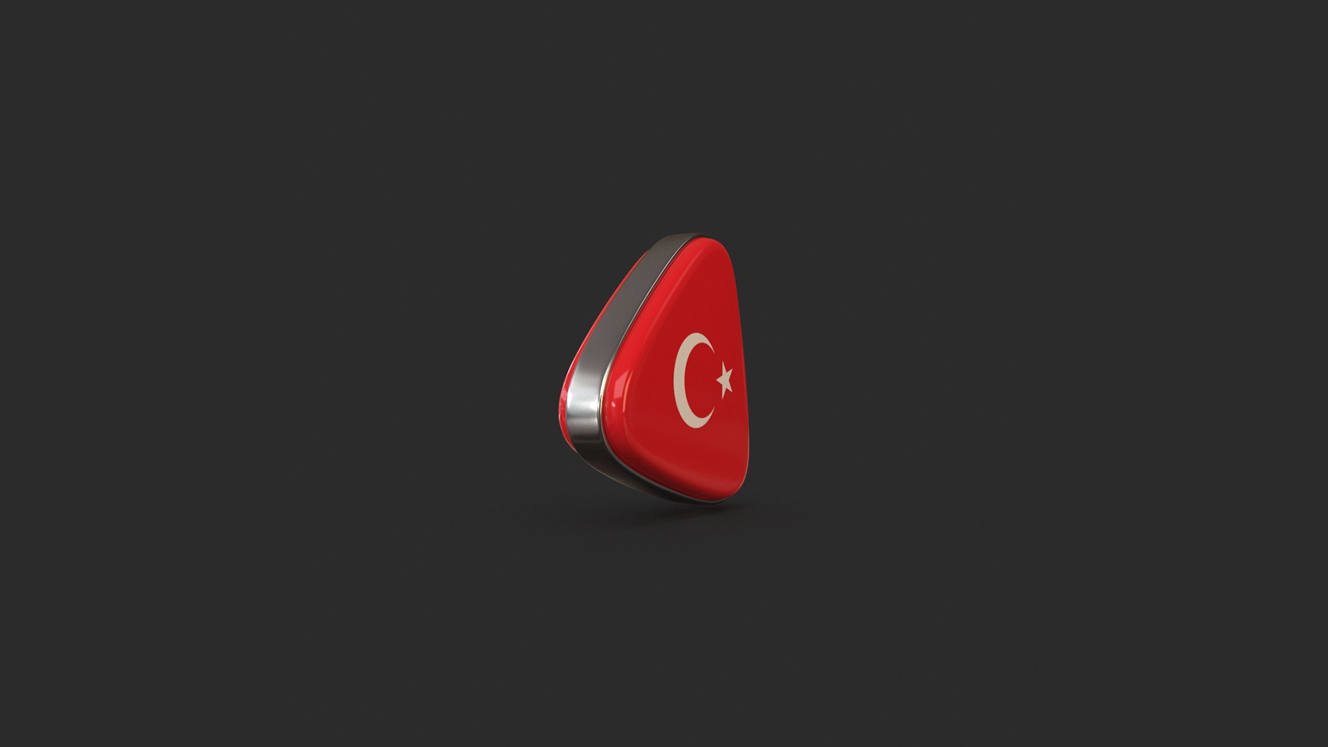 Turkey Flag Icon 3D - TurboSquid 2058982