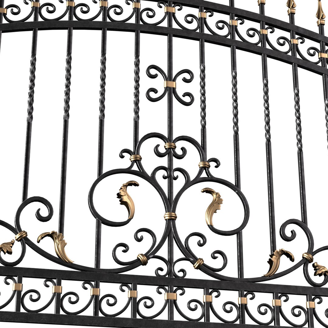 3D Classic Forged Fence - TurboSquid 2012876
