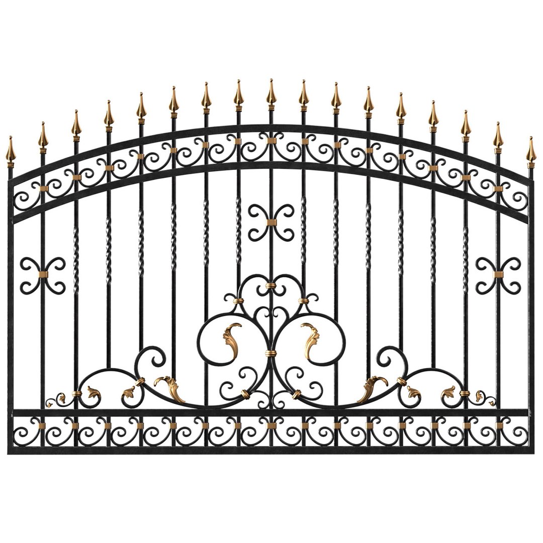 3D Classic Forged Fence - TurboSquid 2012876