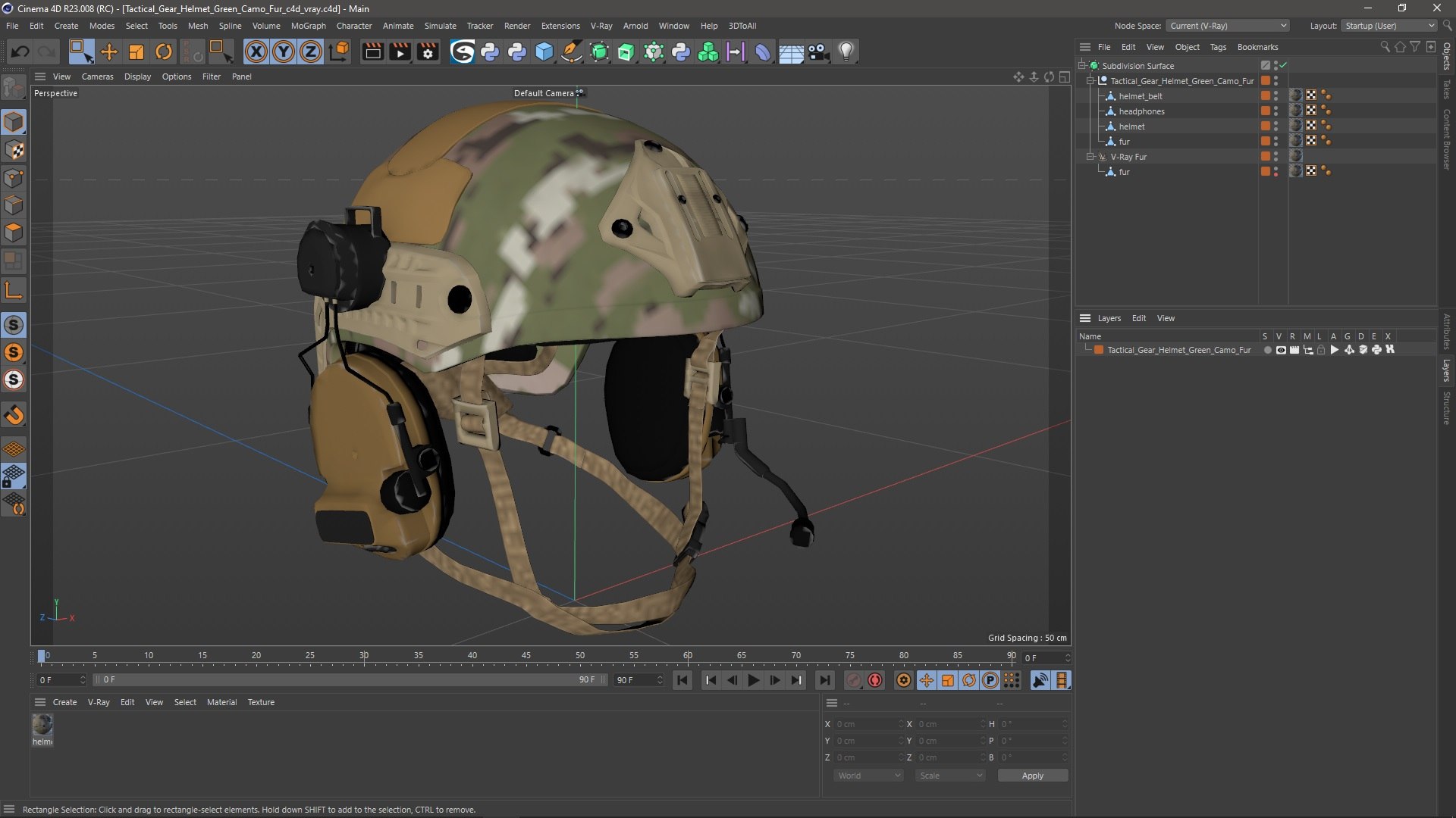 Tactical Gear Helmet Green Camo Fur For Cinema 4D Model - TurboSquid ...