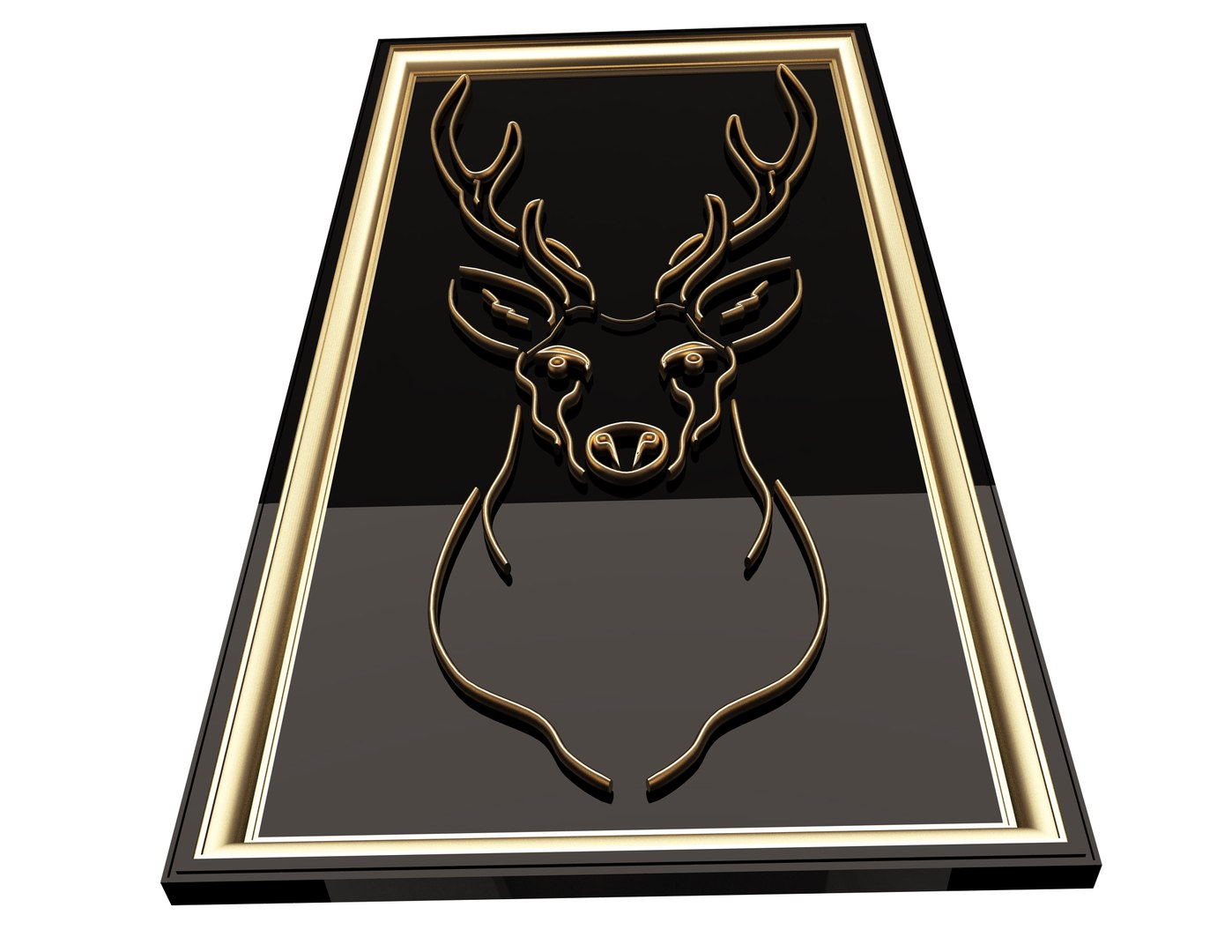 Deer Frame Decoration model - TurboSquid 1739073