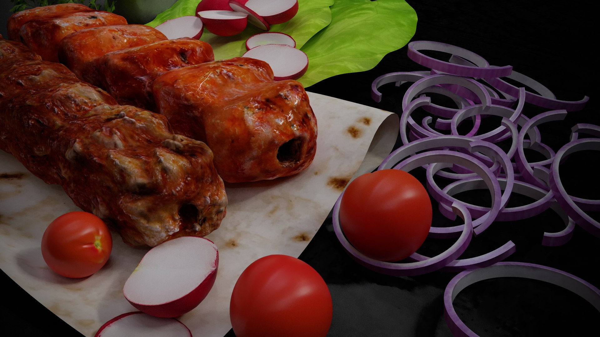 Kebab Model - TurboSquid 2386474