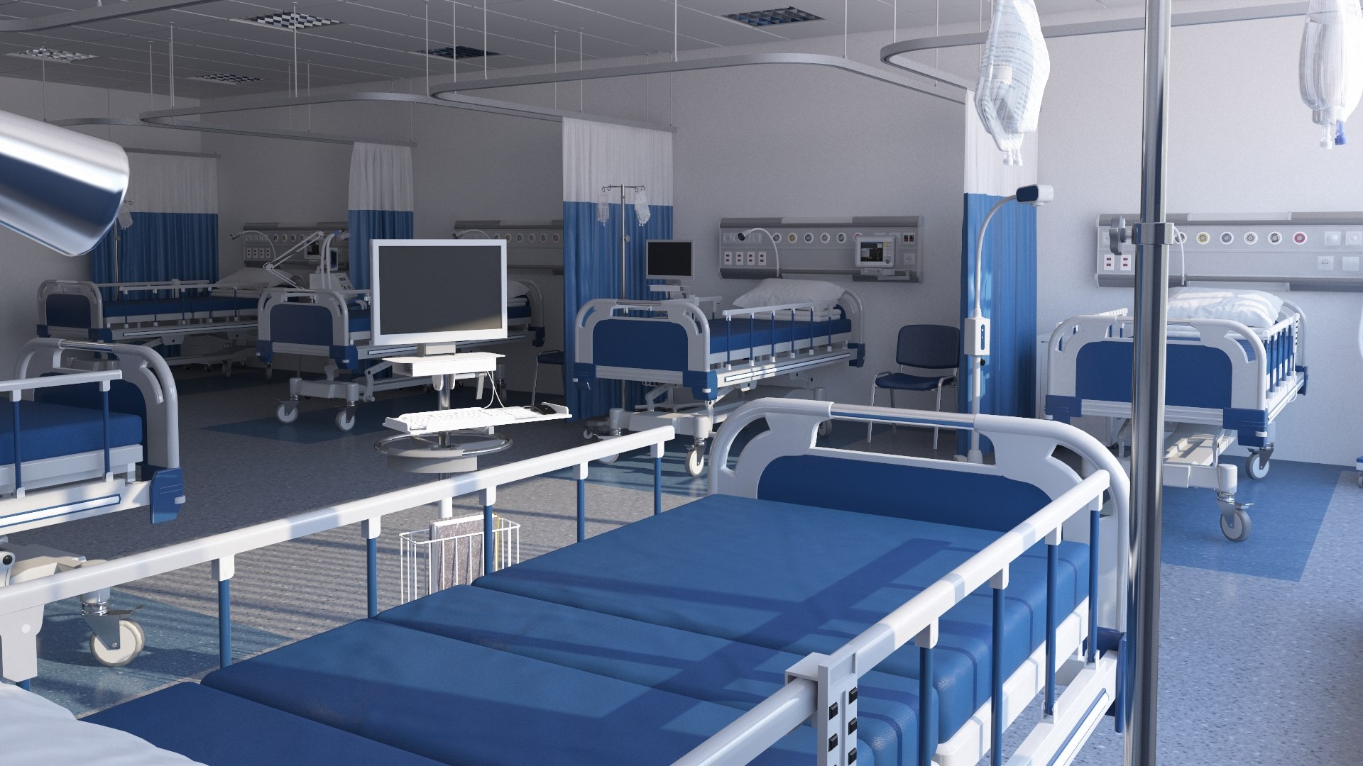 Hospital Patient Ward Room 11 Model - TurboSquid 2012648