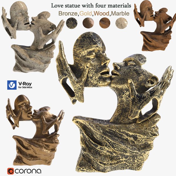 modelo 3d Love statue with four materials - TurboSquid 2074951