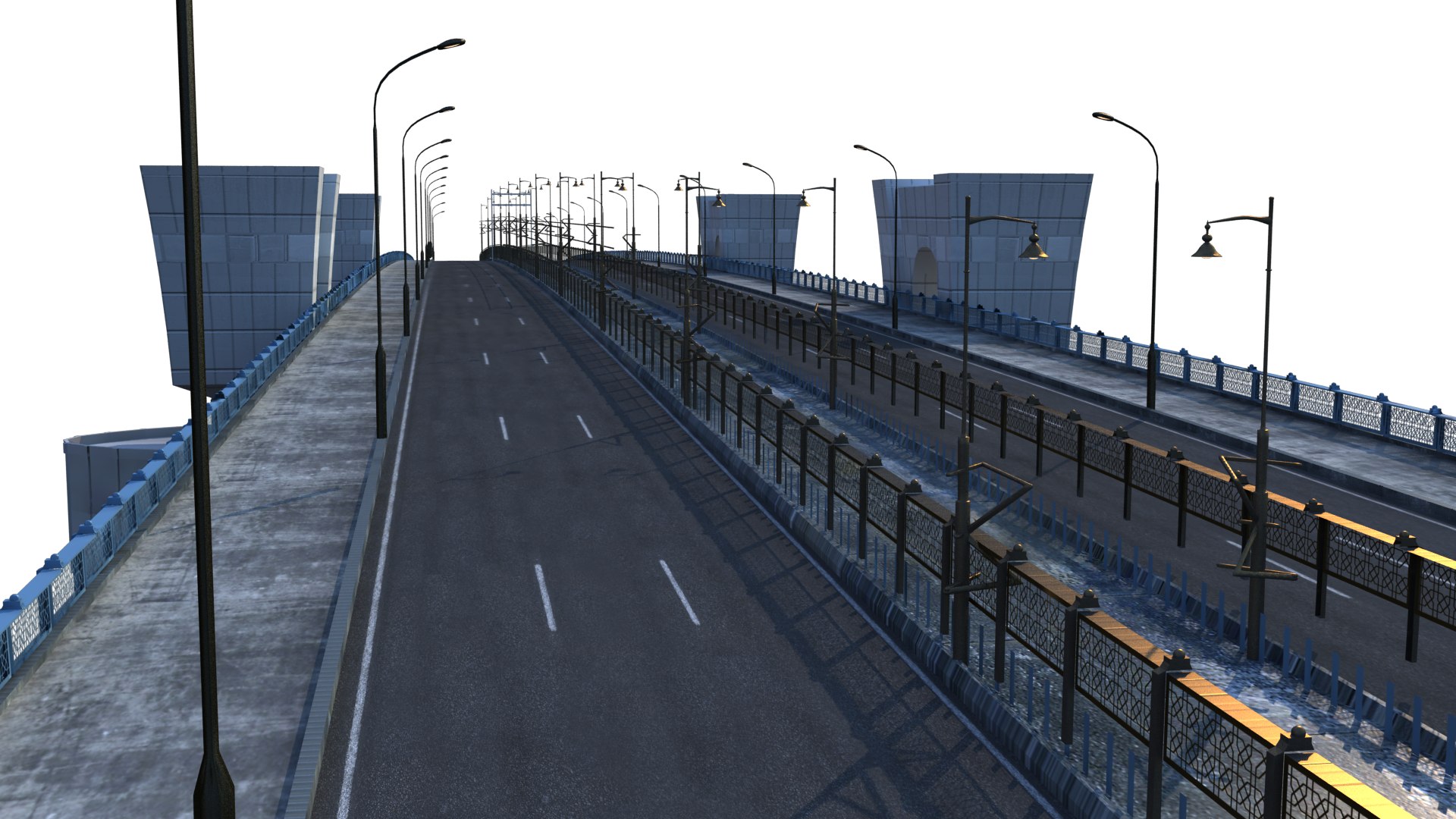 3D Bridge Model - TurboSquid 1368365