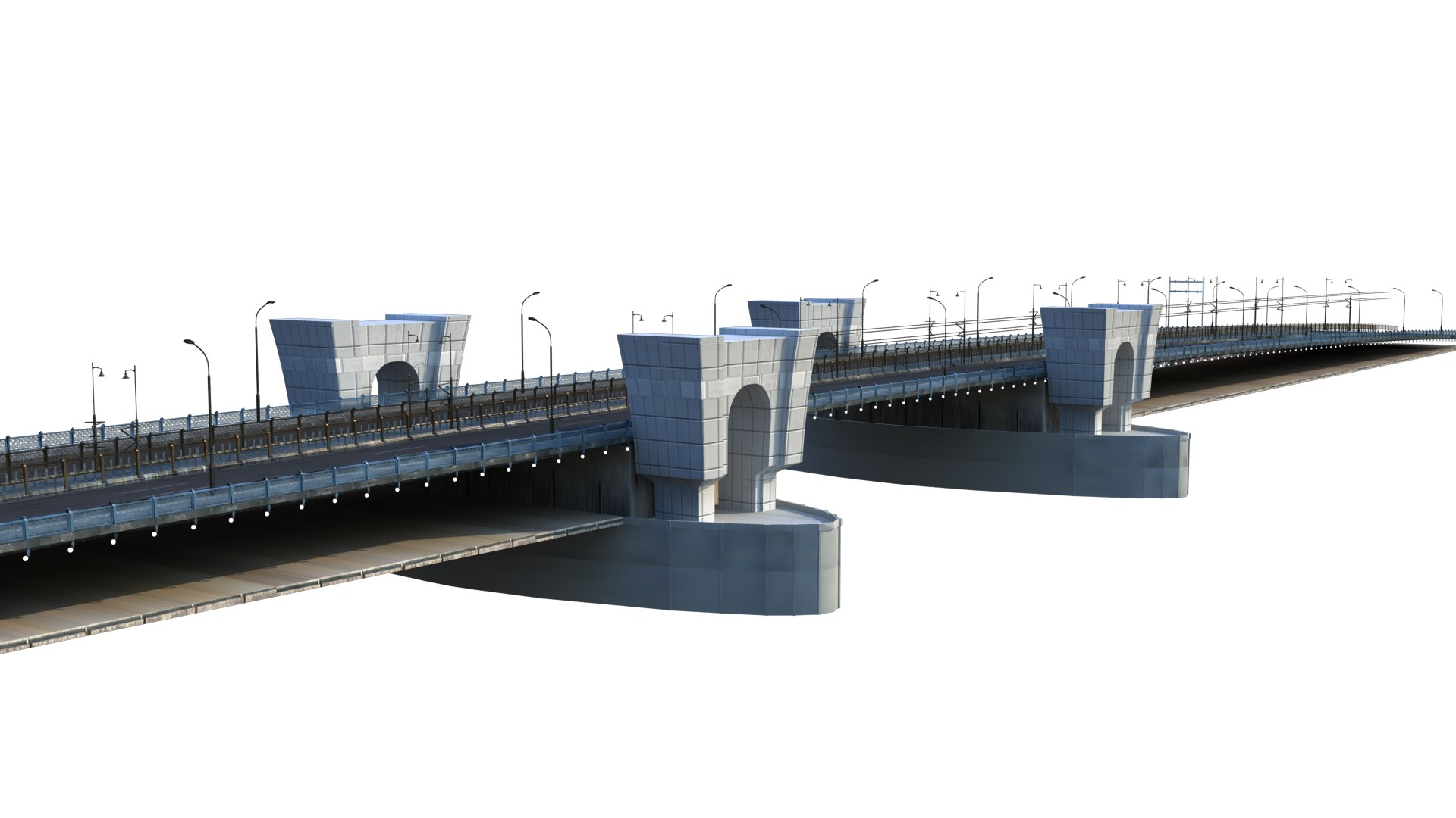 3D Bridge Model - TurboSquid 1368365