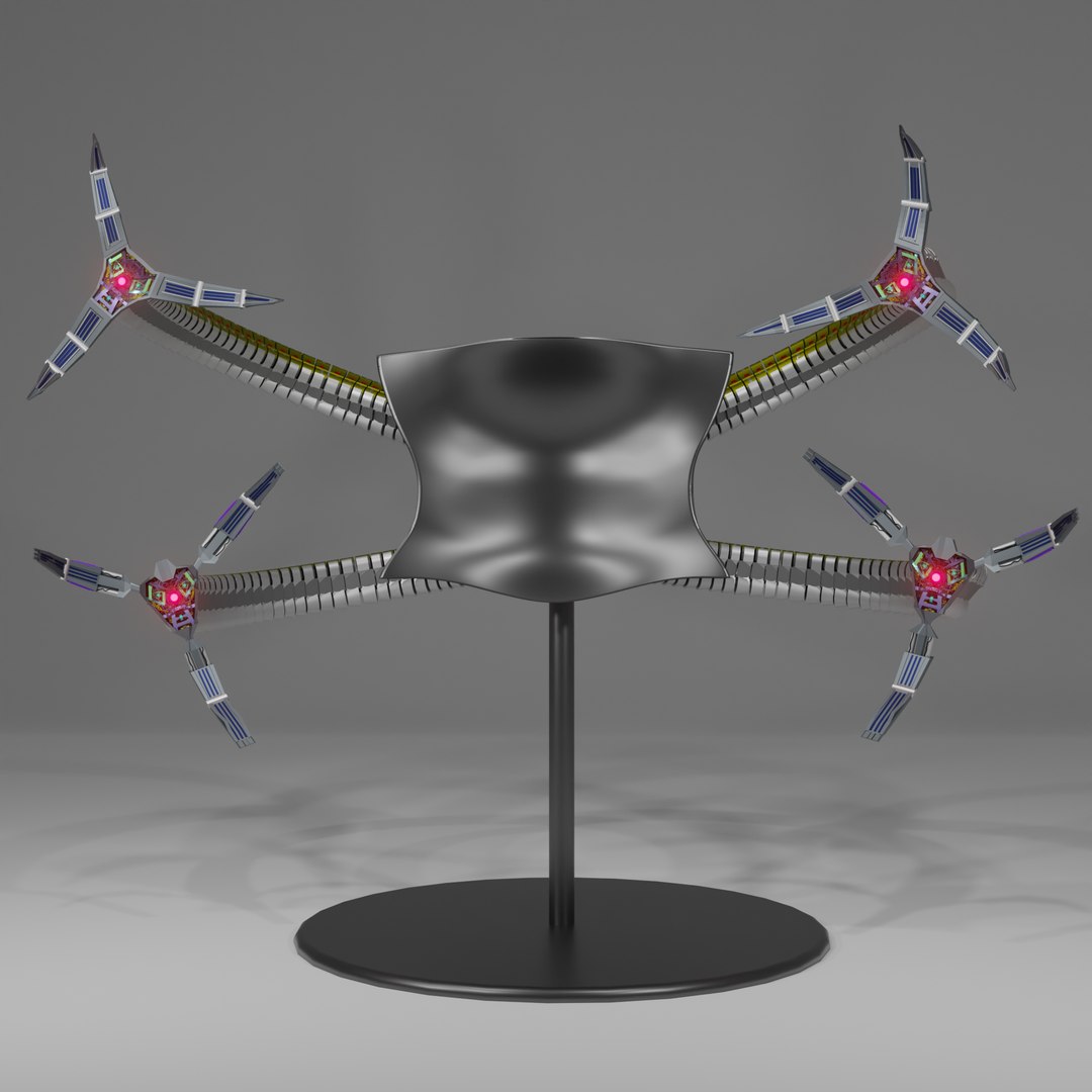 Doctor Octopus Spider-Man 2 Inspired Mechanical Arms 3D Model ...