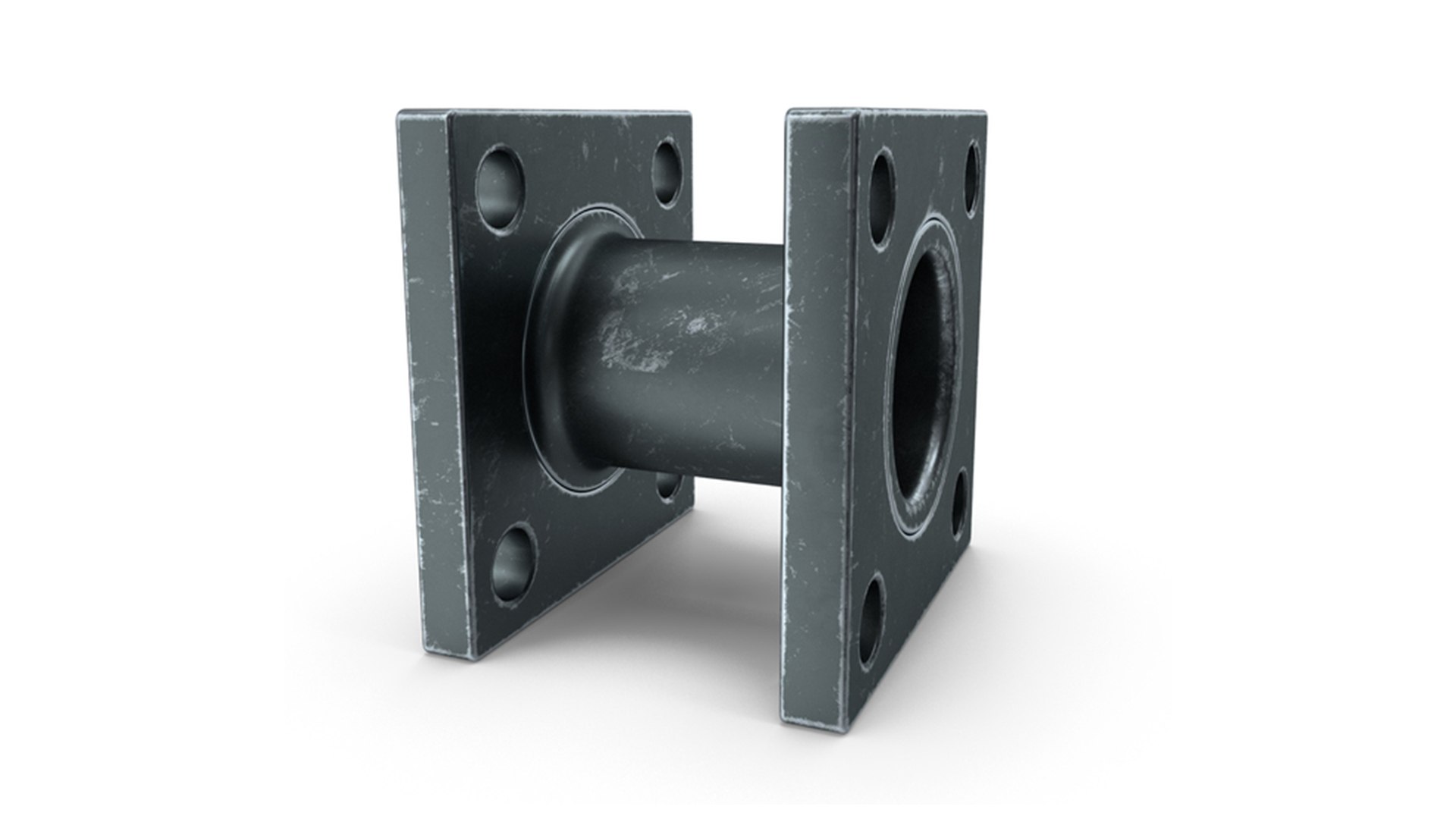 Double Square Flange Steel Medieval PBR Model - TurboSquid 2299853