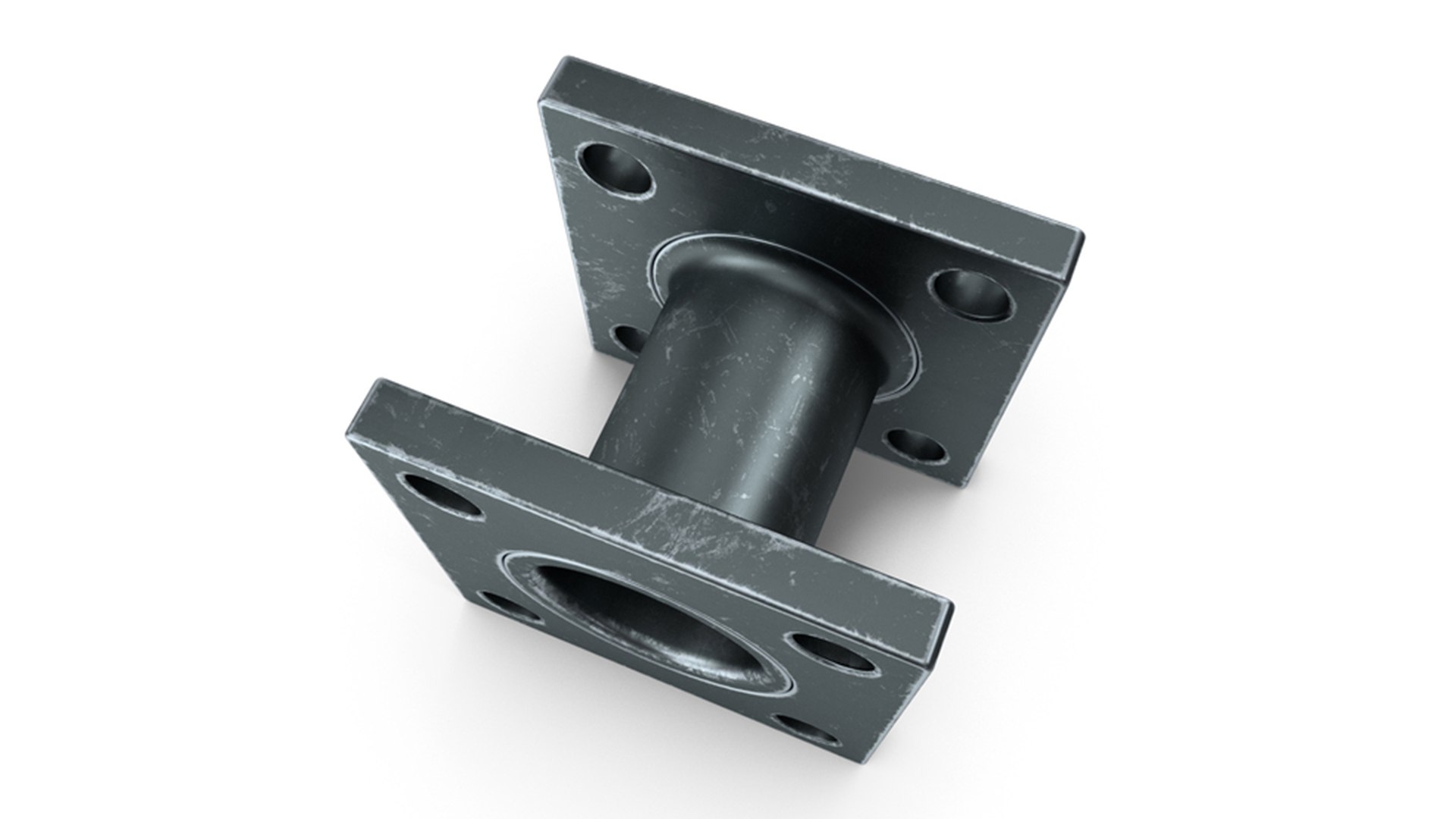 Double Square Flange Steel Medieval PBR Model - TurboSquid 2299853