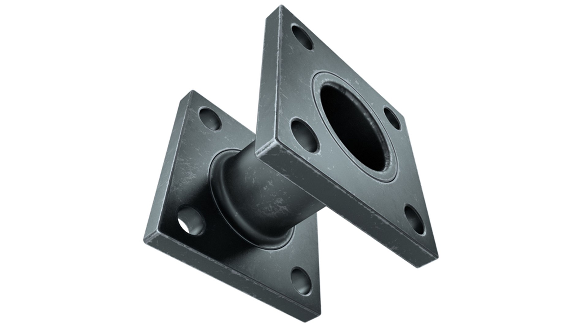 Double Square Flange Steel Medieval PBR Model - TurboSquid 2299853