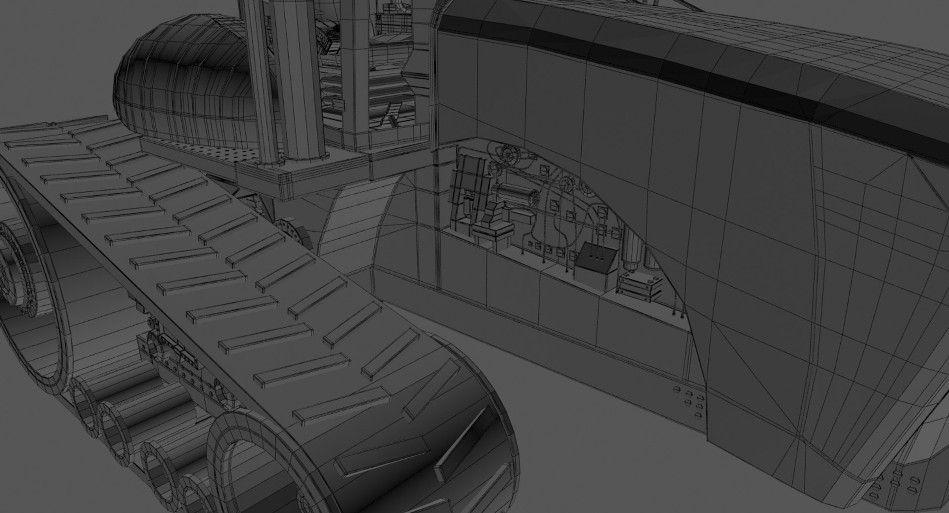 3d model scraper agriculture tractor