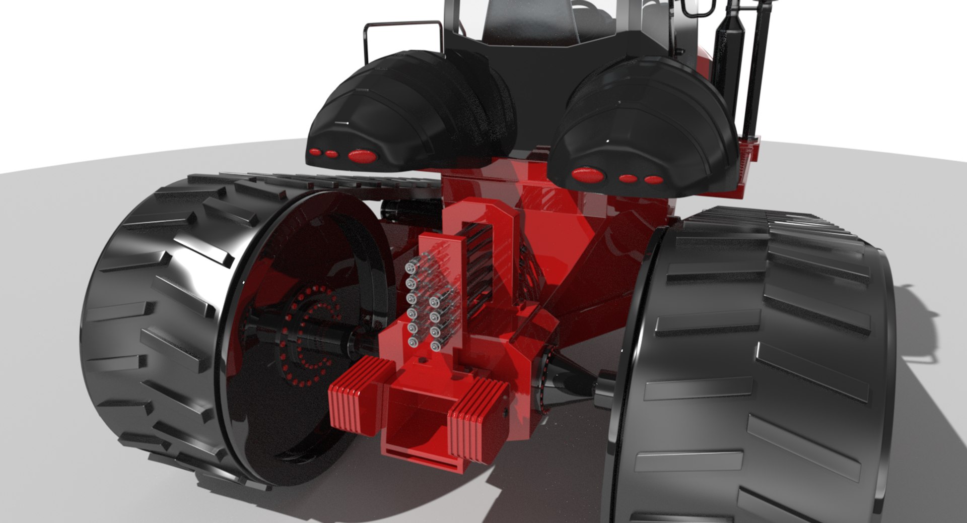 3d model scraper agriculture tractor