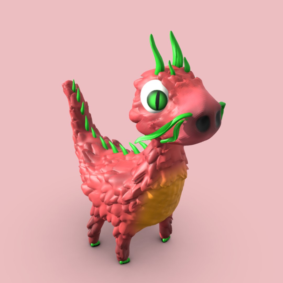 Cute Dragon - Mini Toy 3D Model - TurboSquid 2001651