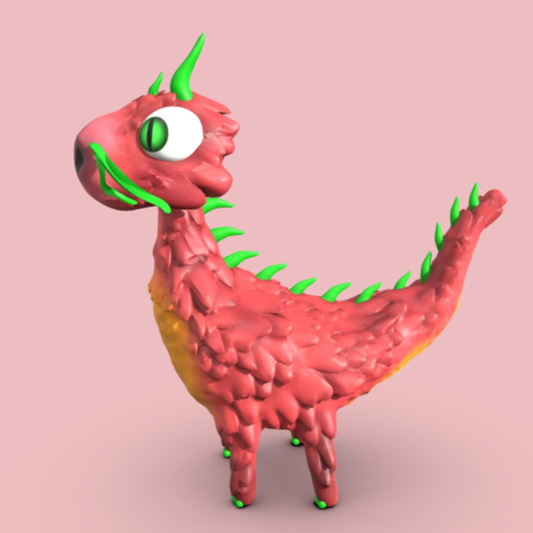 Cute Dragon - Mini Toy 3D Model - TurboSquid 2001651