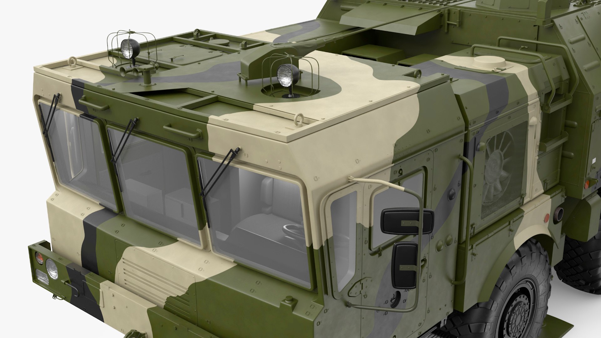 3D Iskander SS-26 Stone In Camouflage Coloring In Combat Readiness ...