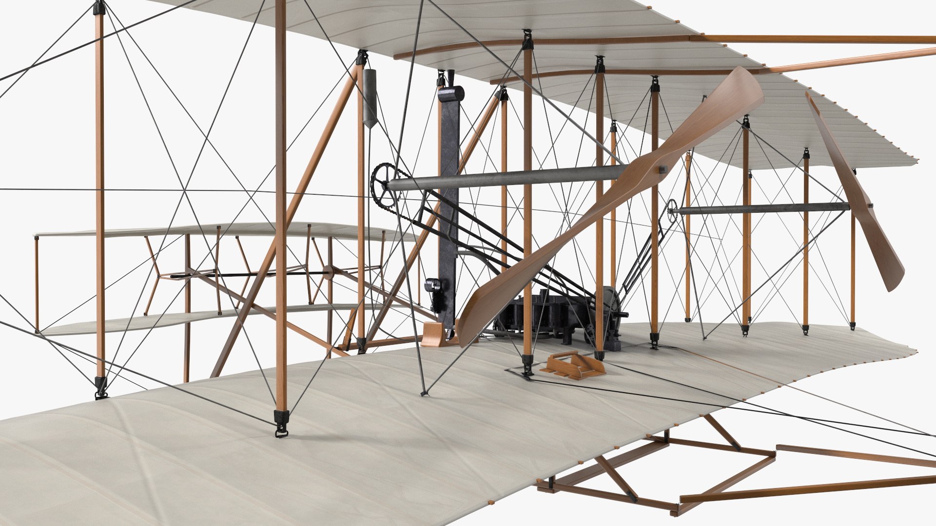 Wright Flyer Rigged 3D Model - TurboSquid 2151638