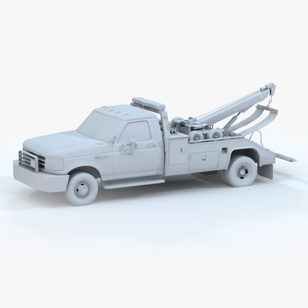 Auto Tow Truck 3d Model