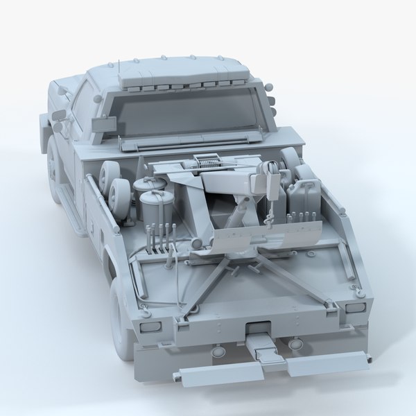 auto tow truck 3d model