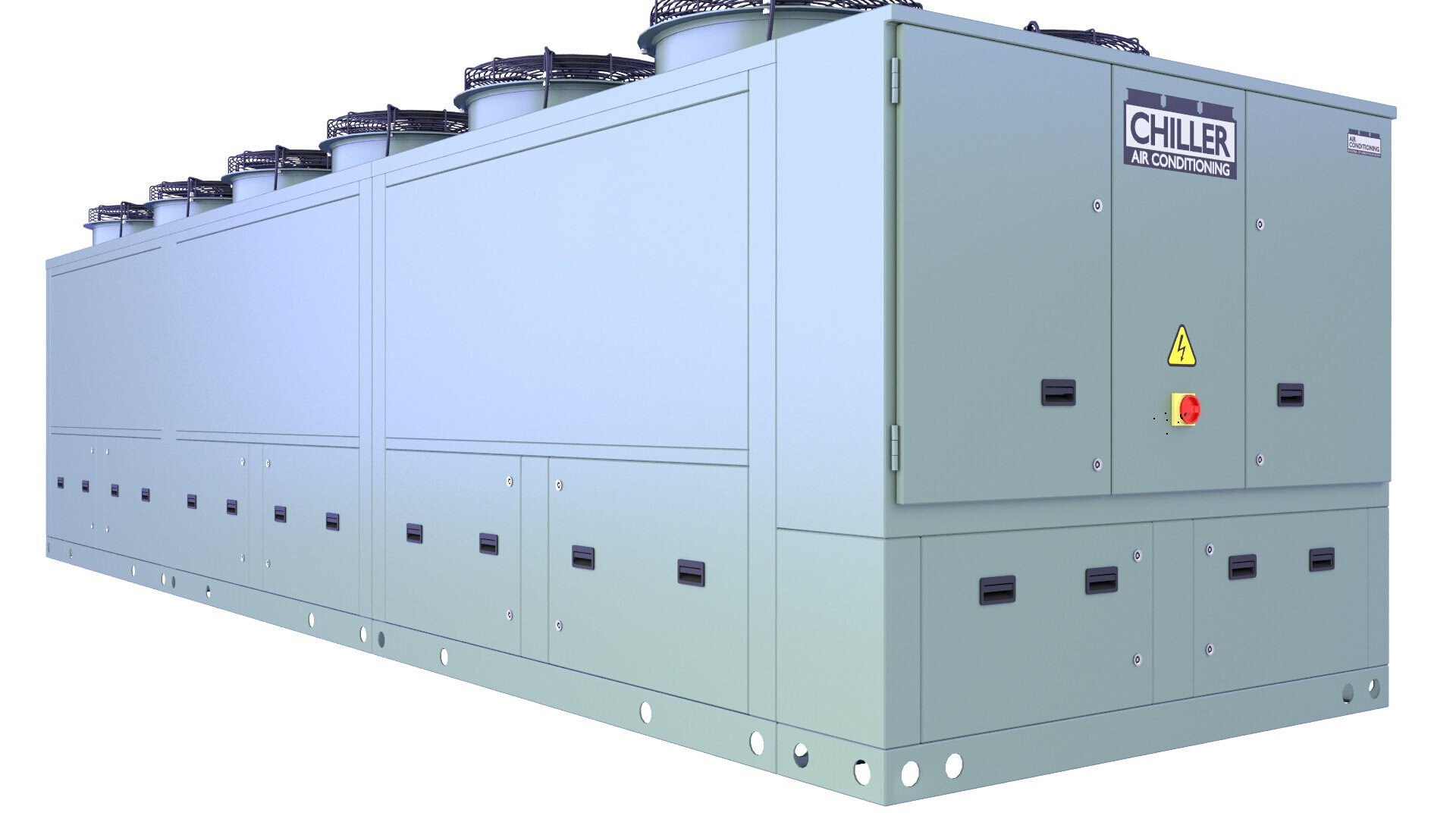 3D Rooftop Industrial Chiller MP 14 Model - TurboSquid 2098376