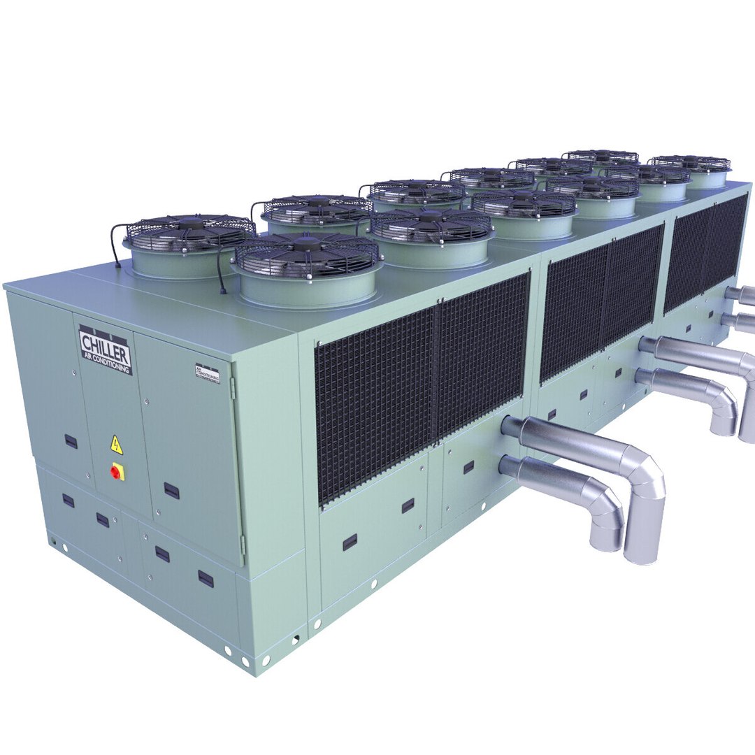 3D Rooftop Industrial Chiller MP 14 Model - TurboSquid 2098376