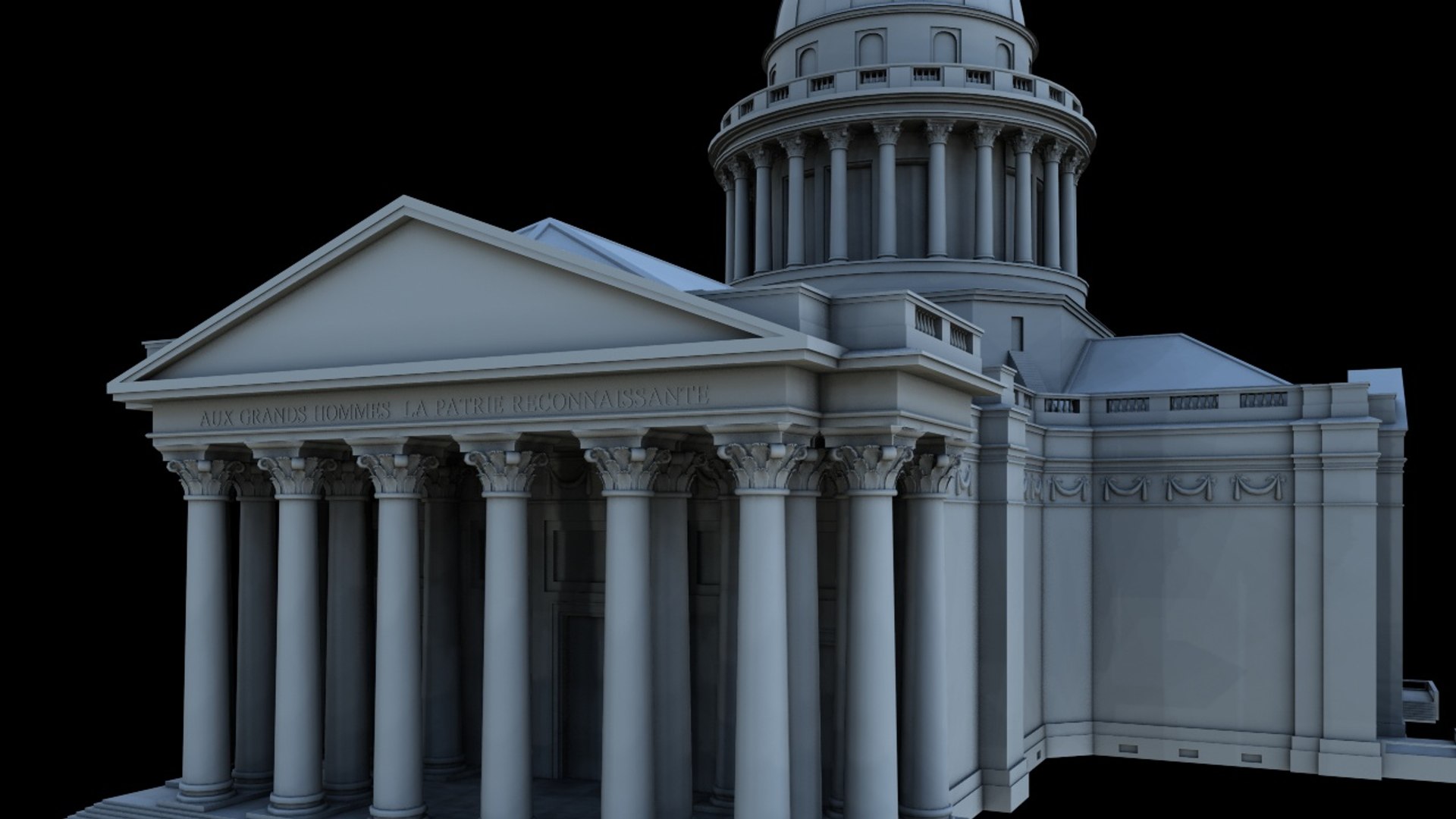 Panthéon Paris 3d Model