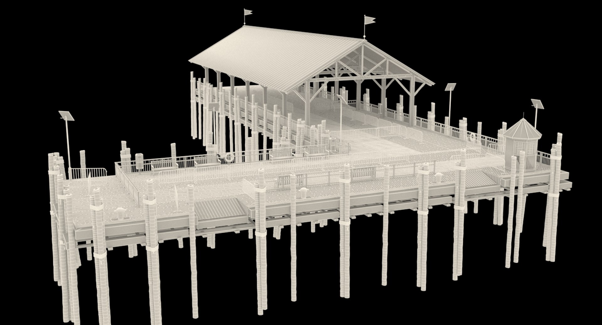 Wooden Pier 3D Model - TurboSquid 1214228