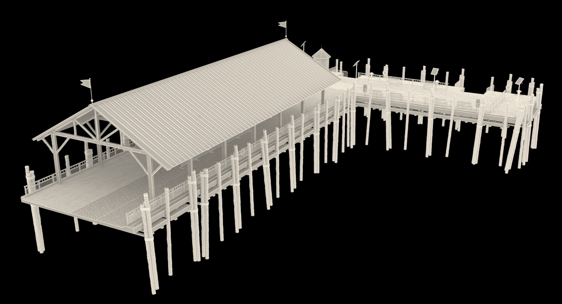 Wooden Pier 3D Model - TurboSquid 1214228