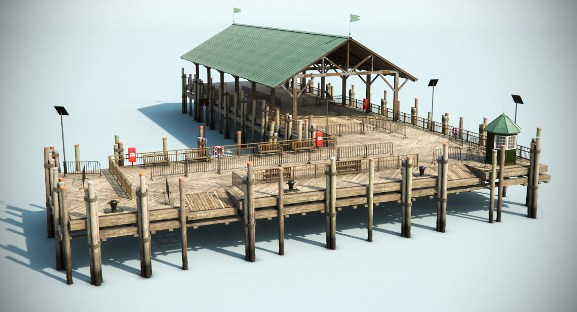 Wooden Pier 3D Model - TurboSquid 1214228