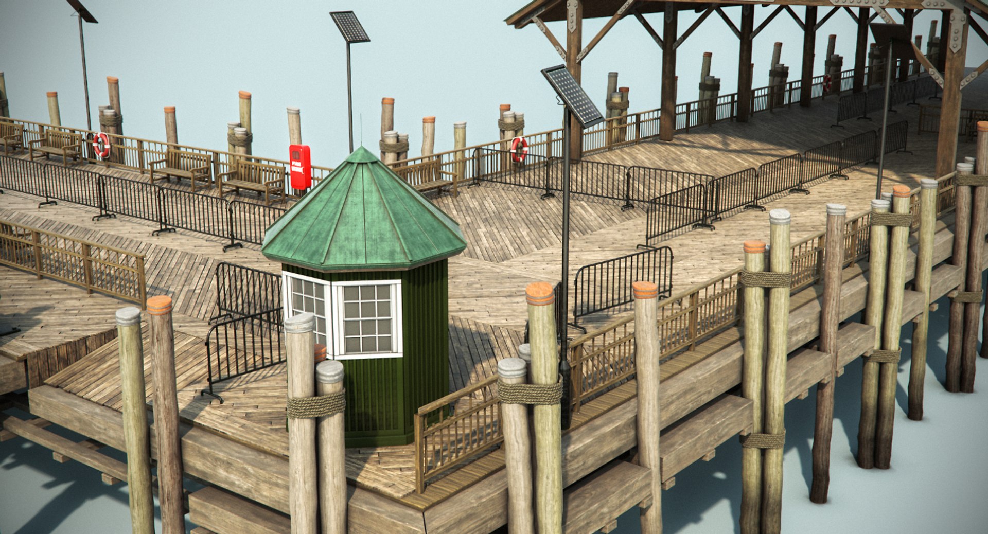 Wooden Pier 3D Model - TurboSquid 1214228