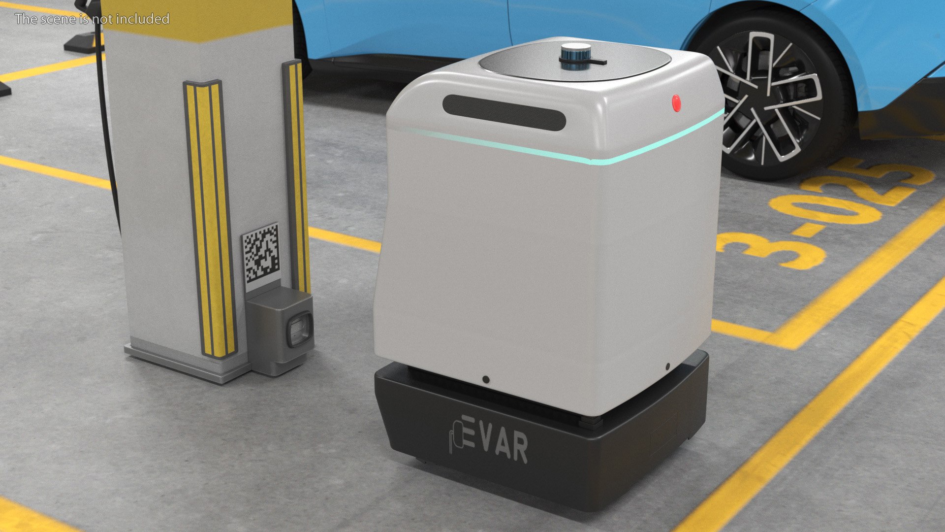 3D Model PARKY Autonomous EV Recharging Robot By EVAR - TurboSquid 2310139