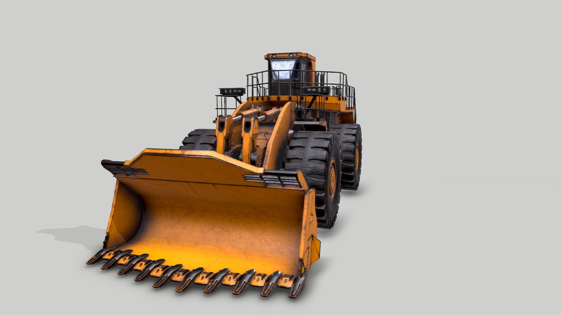 Old Industrial Vehicle Loader 3D Model - TurboSquid 2053432