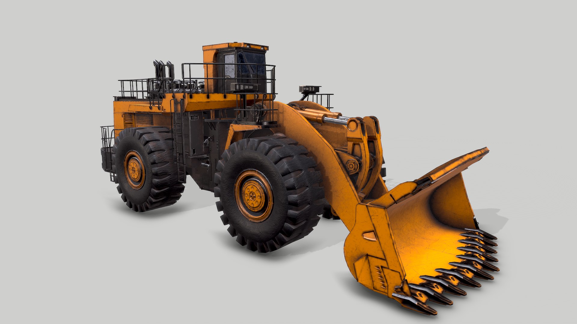 Old Industrial Vehicle Loader 3D Model - TurboSquid 2053432