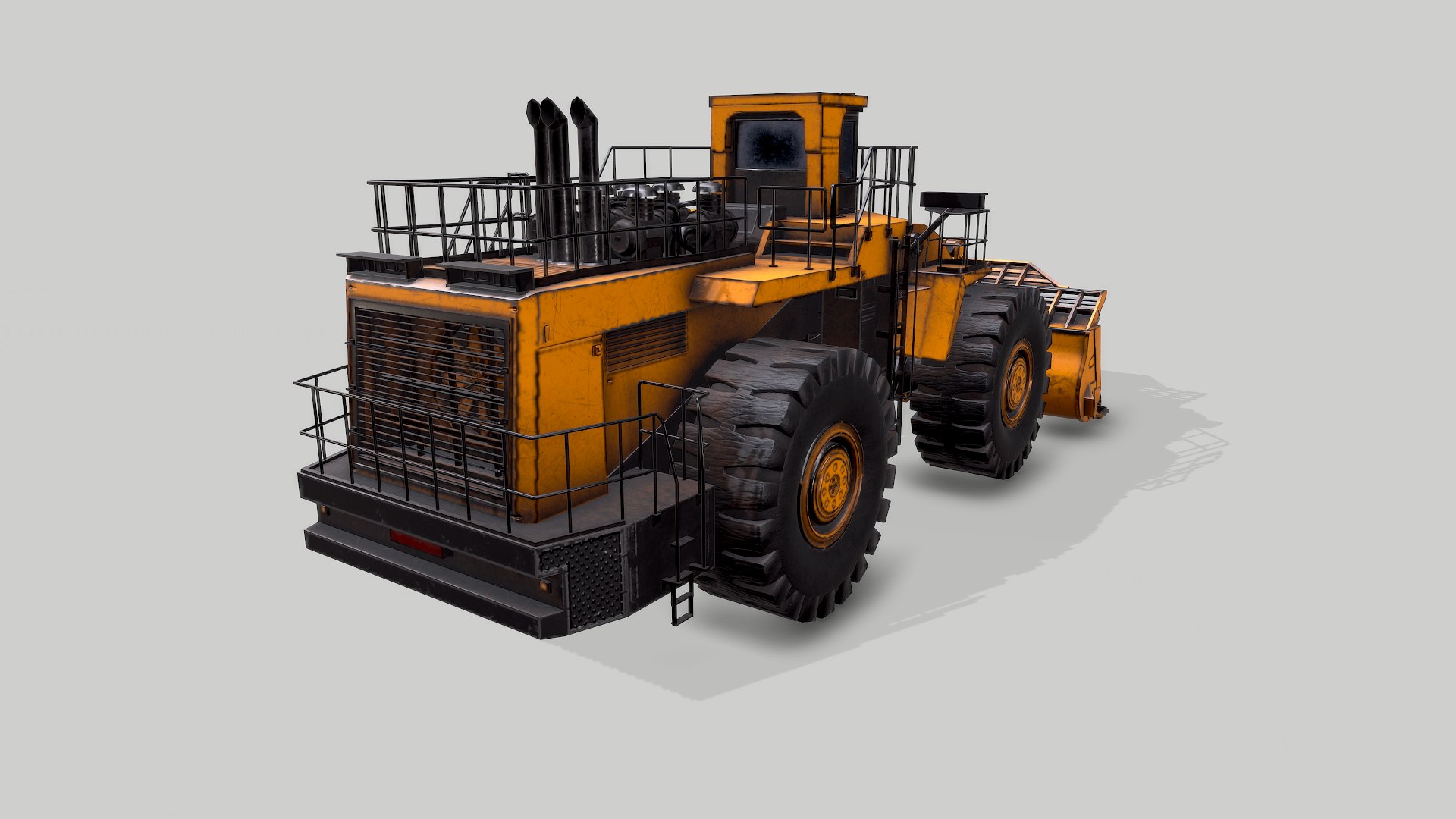 Old Industrial Vehicle Loader 3D Model - TurboSquid 2053432