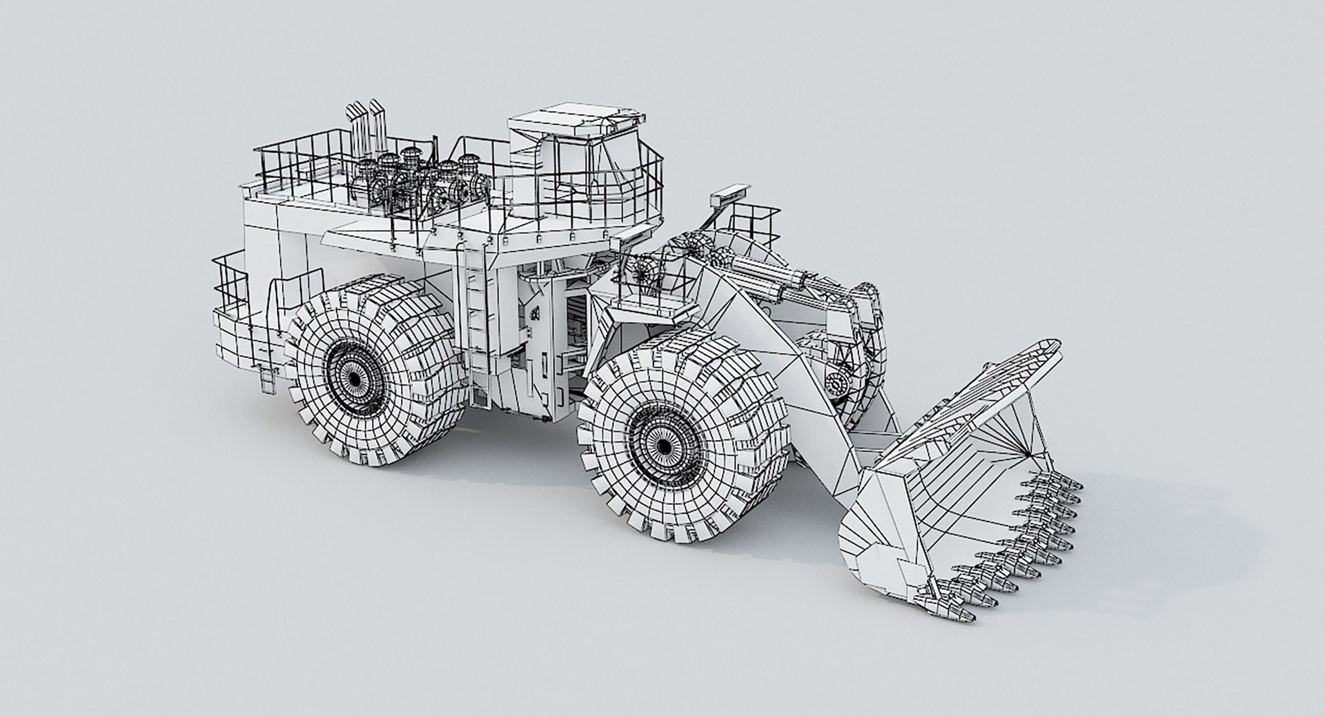 Old Industrial Vehicle Loader 3D Model - TurboSquid 2053432