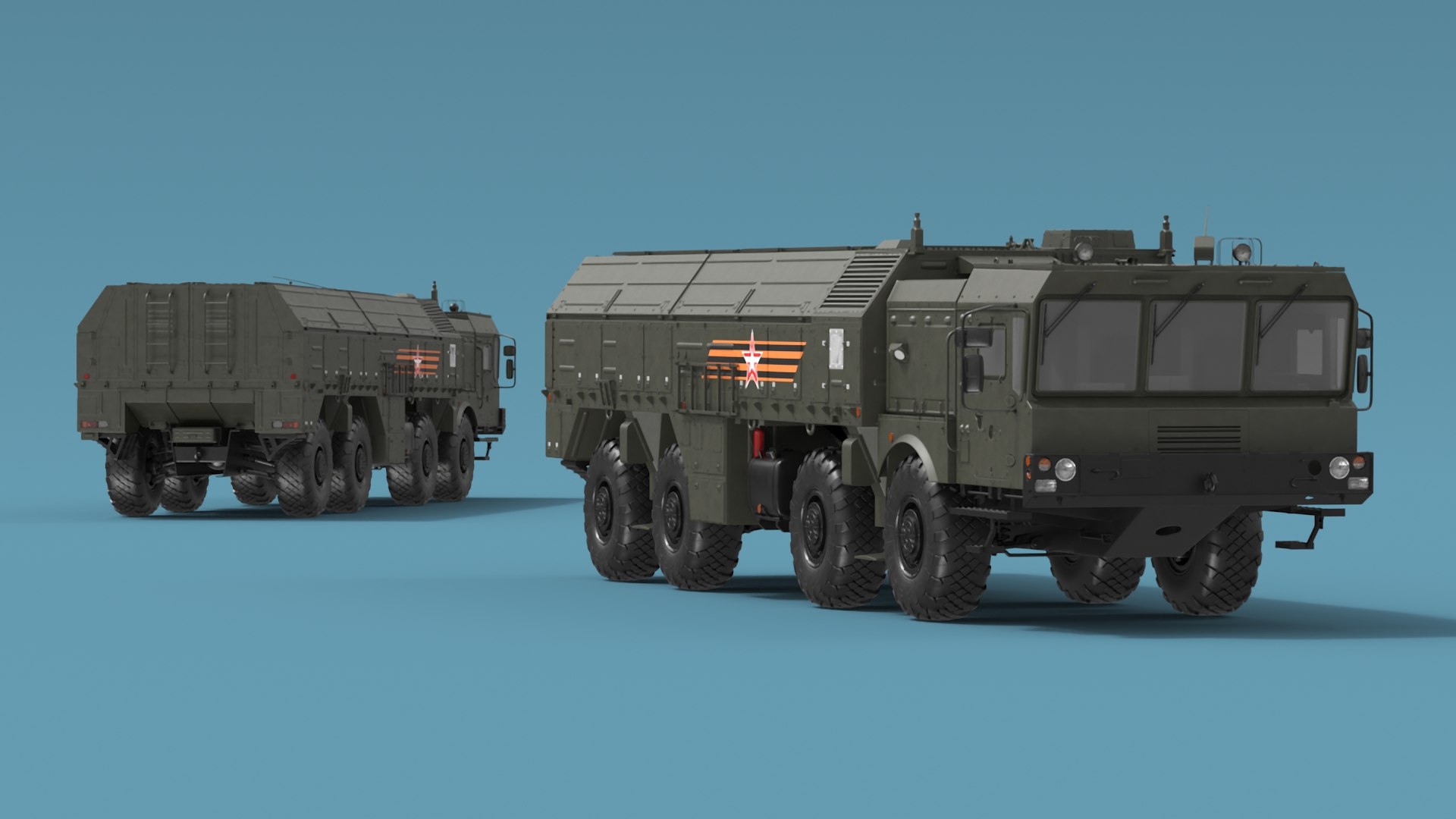3D Tactical Missile System Iskander SS-26 Stone Model - TurboSquid 2287718