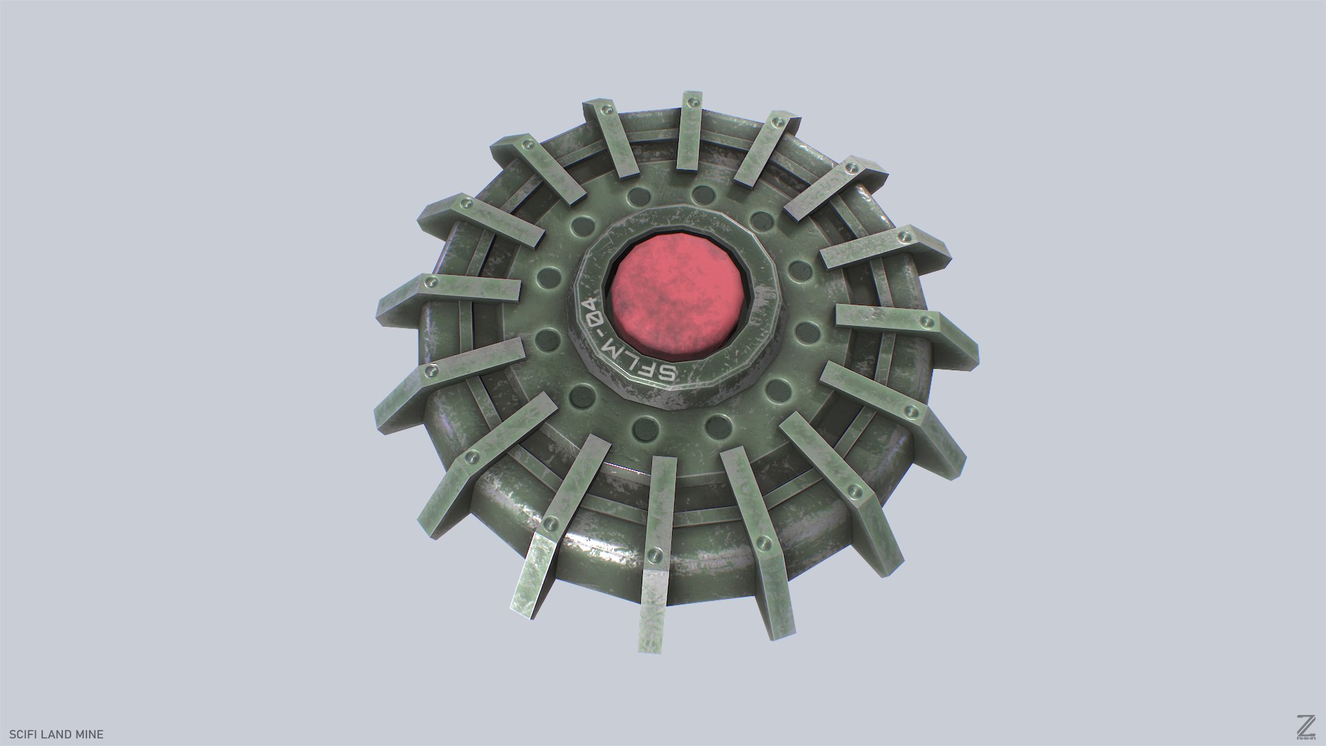 Sci Fi Land Mine 3D Model - TurboSquid 2218051