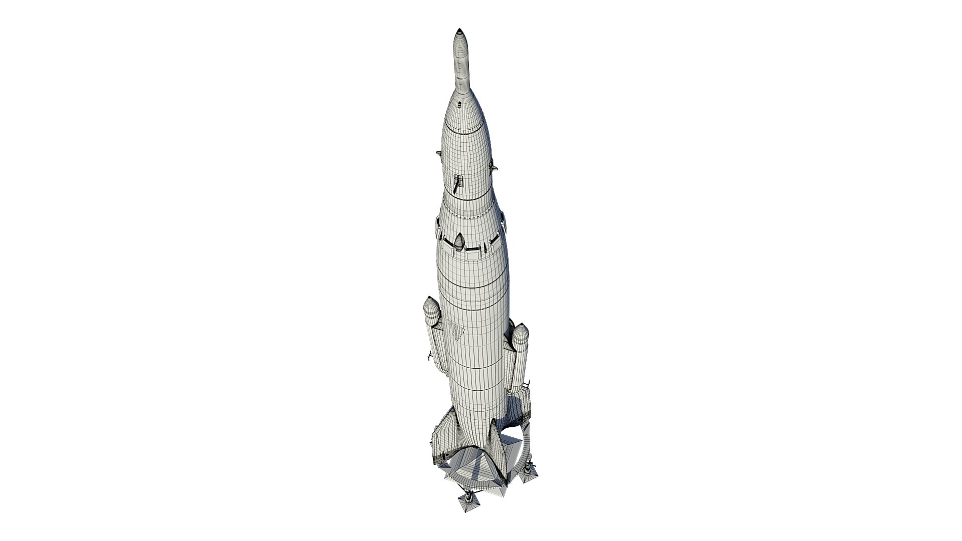 3D R-2A Scientifical Rocket - TurboSquid 1776965