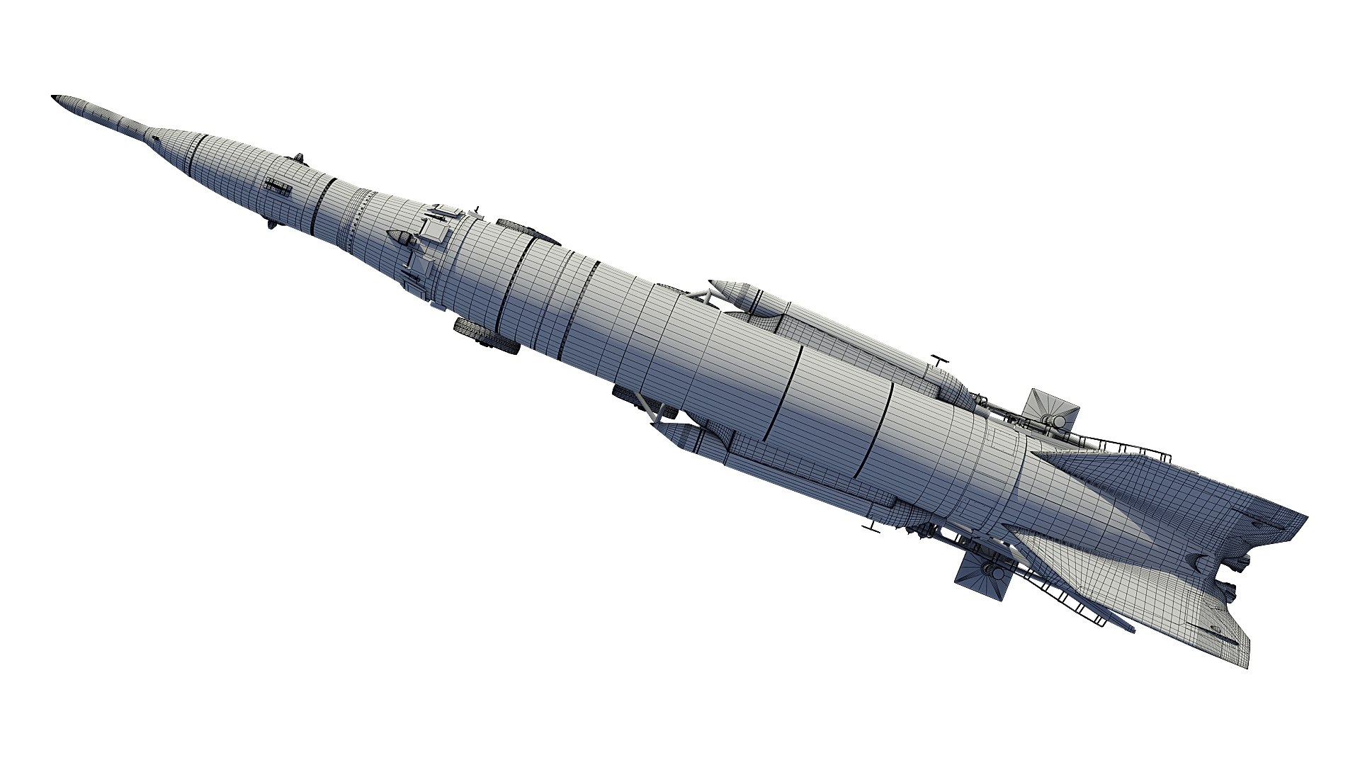 3D R-2A Scientifical Rocket - TurboSquid 1776965