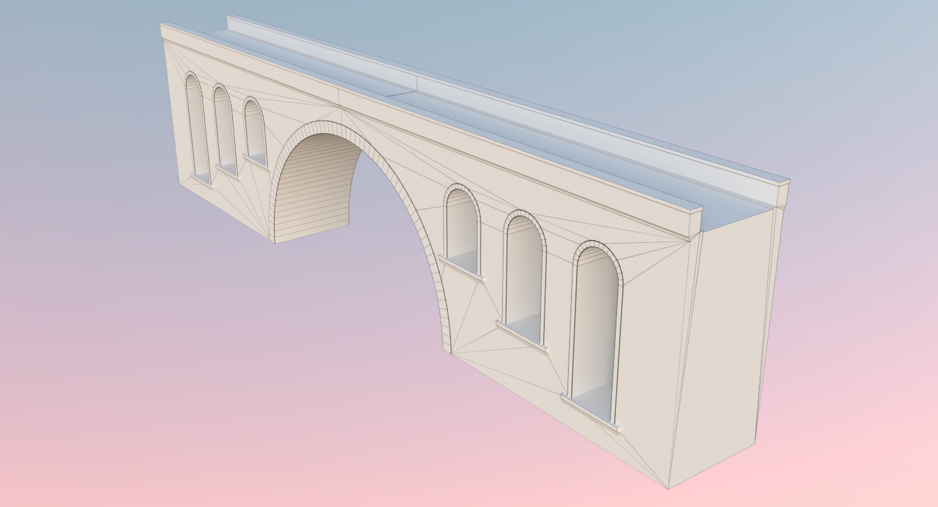 Stone Bridge Model - TurboSquid 1171725