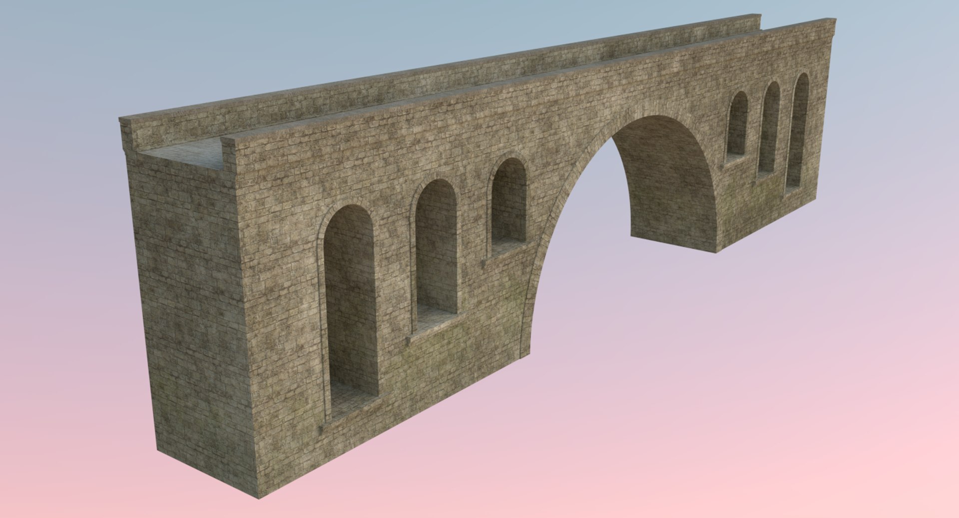 Stone Bridge Model - TurboSquid 1171725
