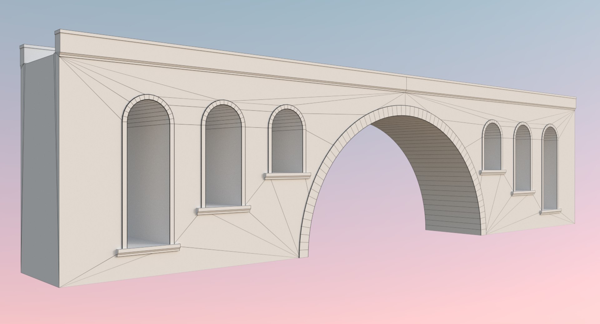 Stone Bridge Model - TurboSquid 1171725