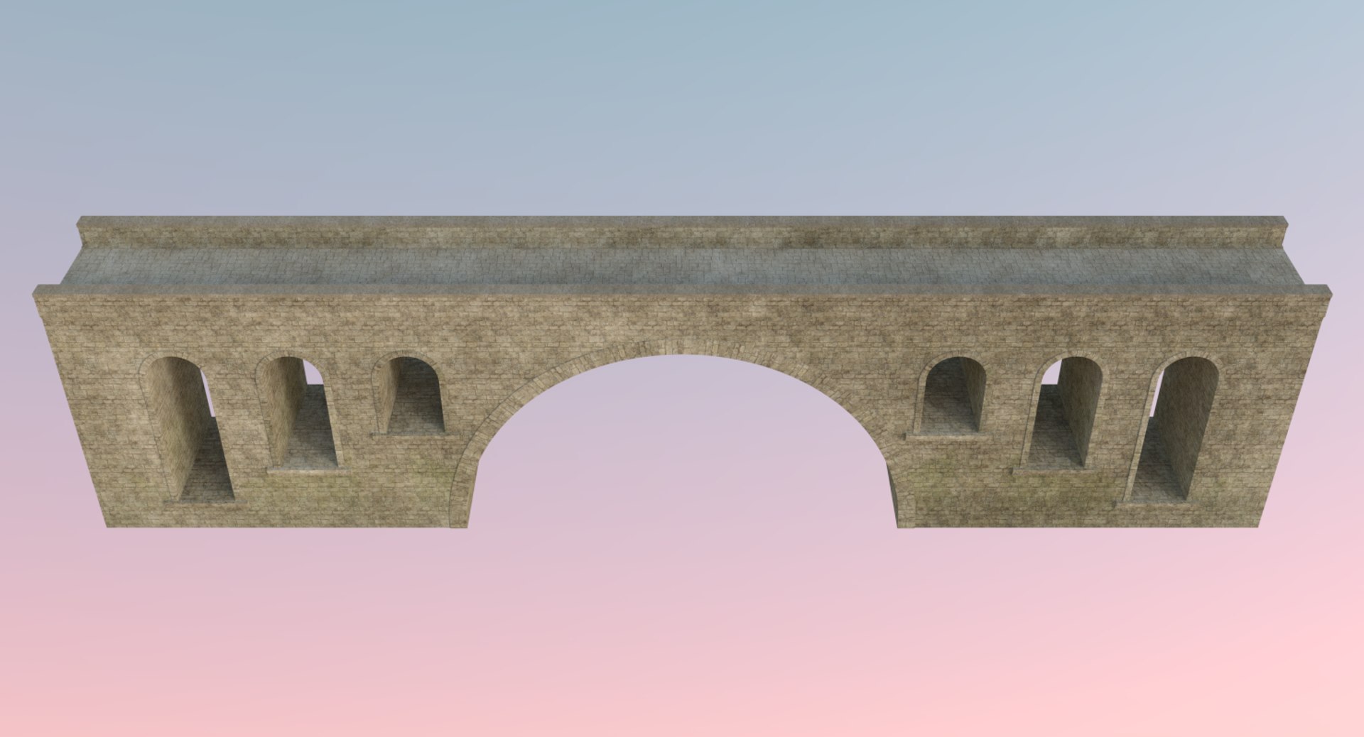 Stone Bridge Model - TurboSquid 1171725