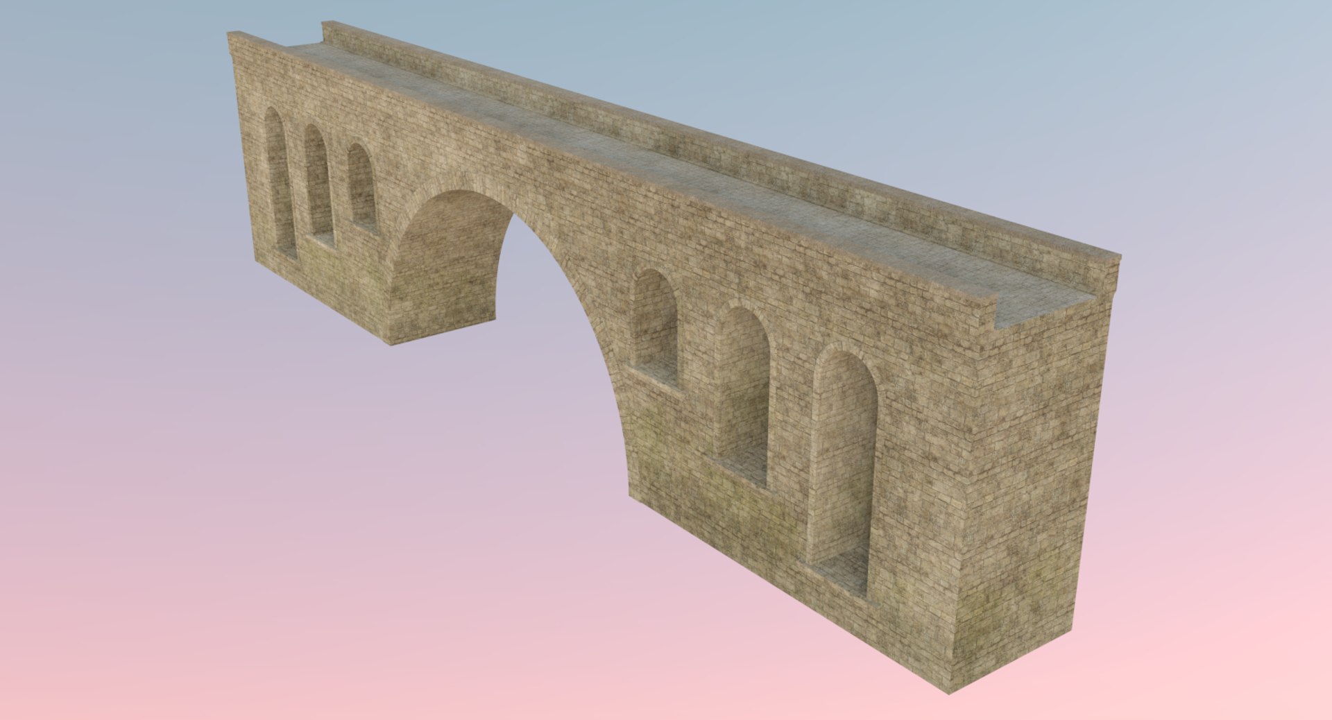 Stone Bridge Model - TurboSquid 1171725